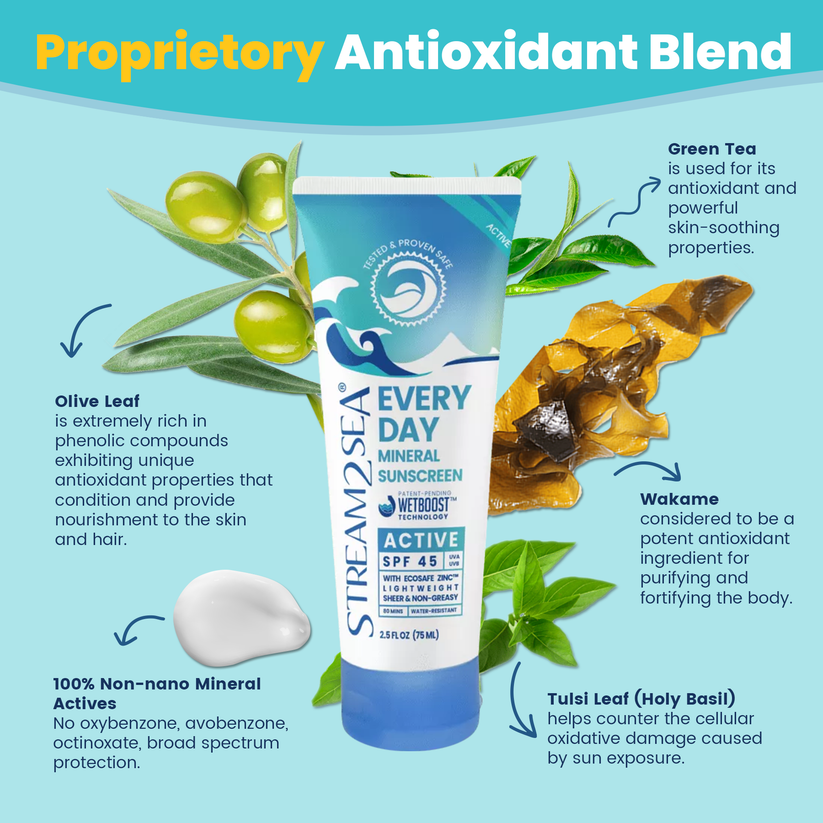 Every Day Active Mineral Sunscreen – Natural SPF – Stream2Sea