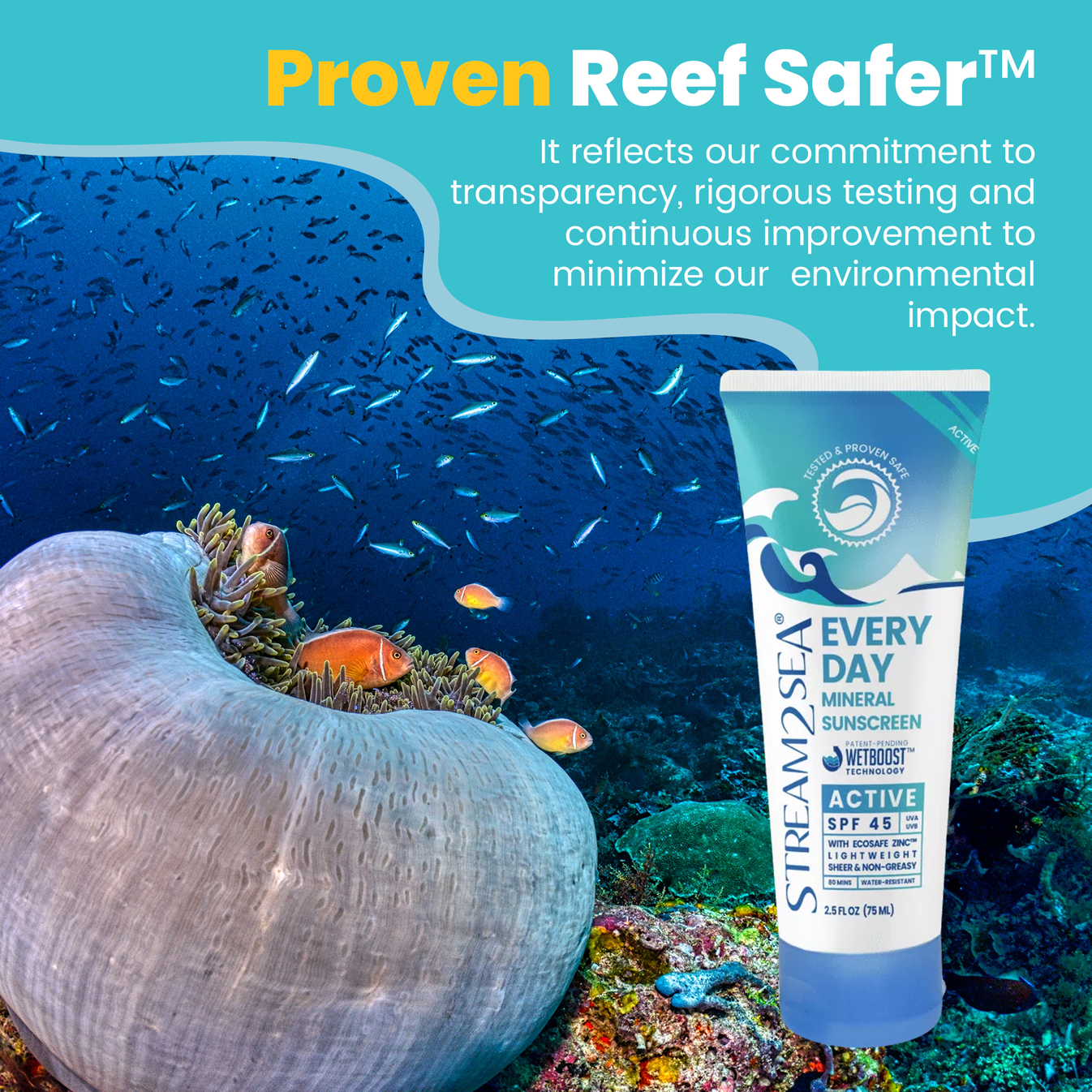 Every Day Active Mineral Sunscreen – Natural SPF – Stream2Sea